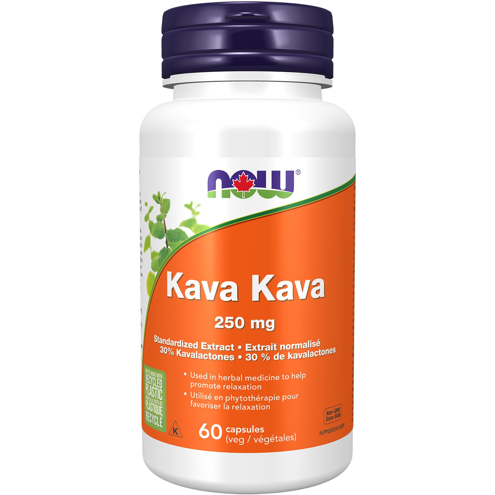 NOW Supplements, Kava Kava Extract 250 mg, 30% Kavalactones, Herbal ...