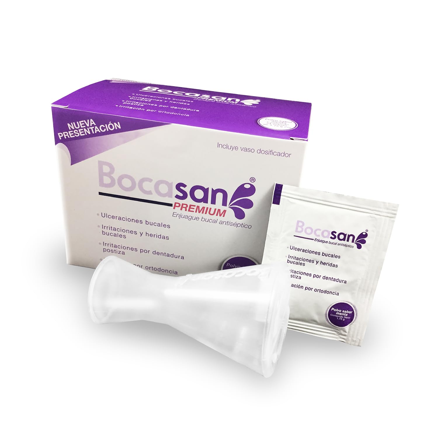BOCASAN- Enjuague Bucal Antiséptico en Polvo, Combate el Mal Aliento ...