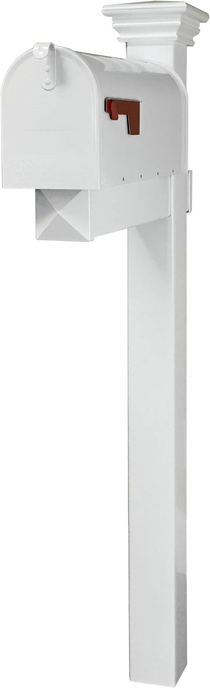 4Ever Products The Amelia Vinyl Mailbox Post System - Includes Steel ...