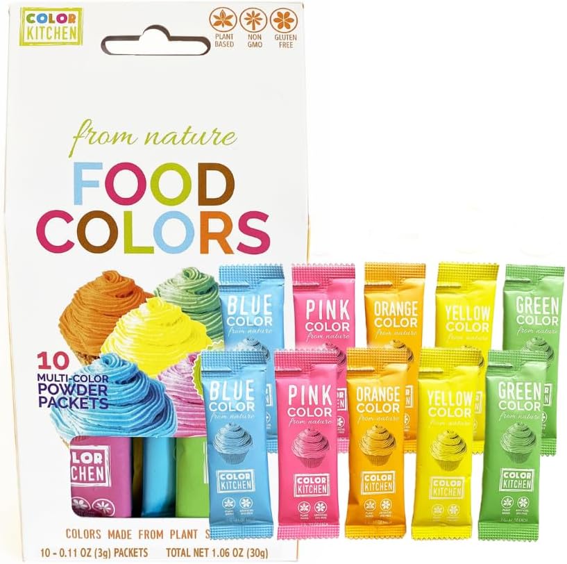 Amazon.com : ColorKitchen Food Coloring Multi-Pack (10 Packets-5 Colors ...
