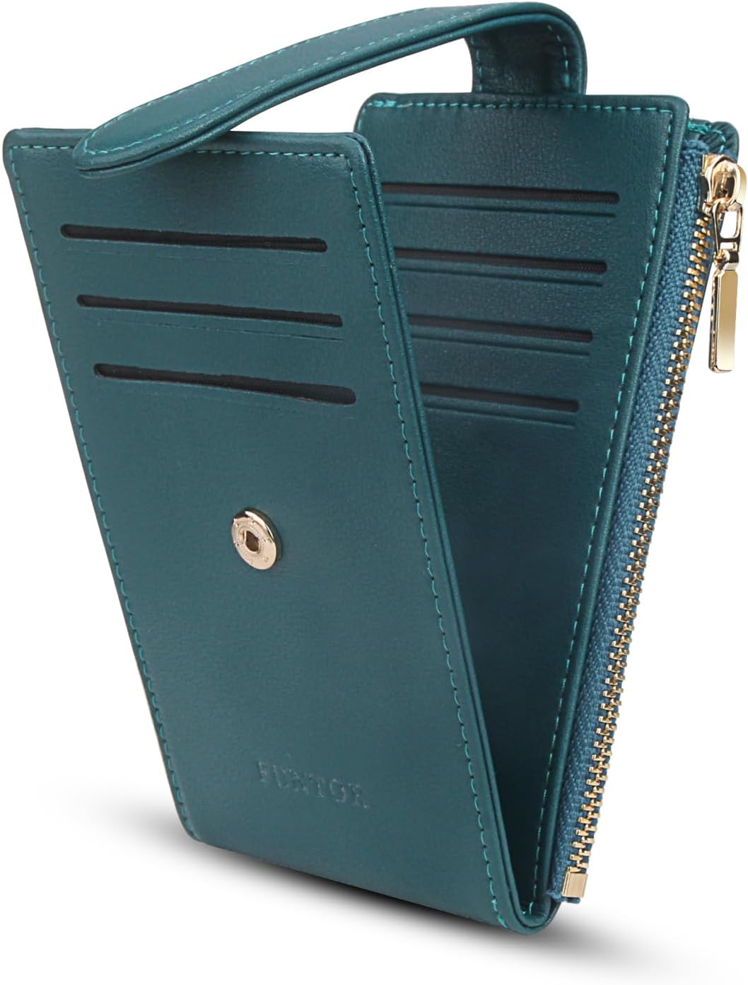 Amazon.com: FT FUNTOR Small Wallet for Women，Ladies Bifold RFID ...