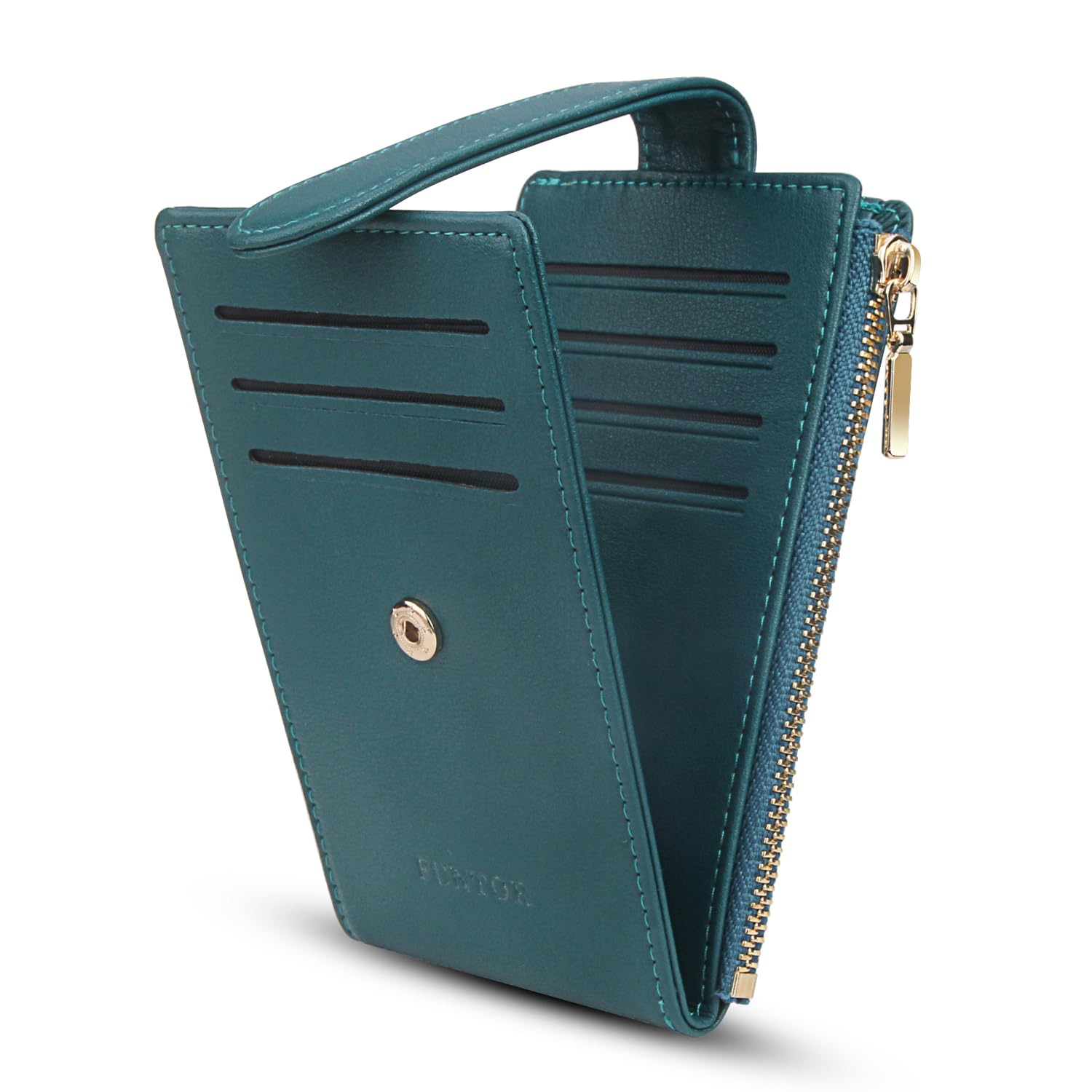 Amazon.com: FT FUNTOR Small Wallet for Women，Ladies Bifold RFID ...