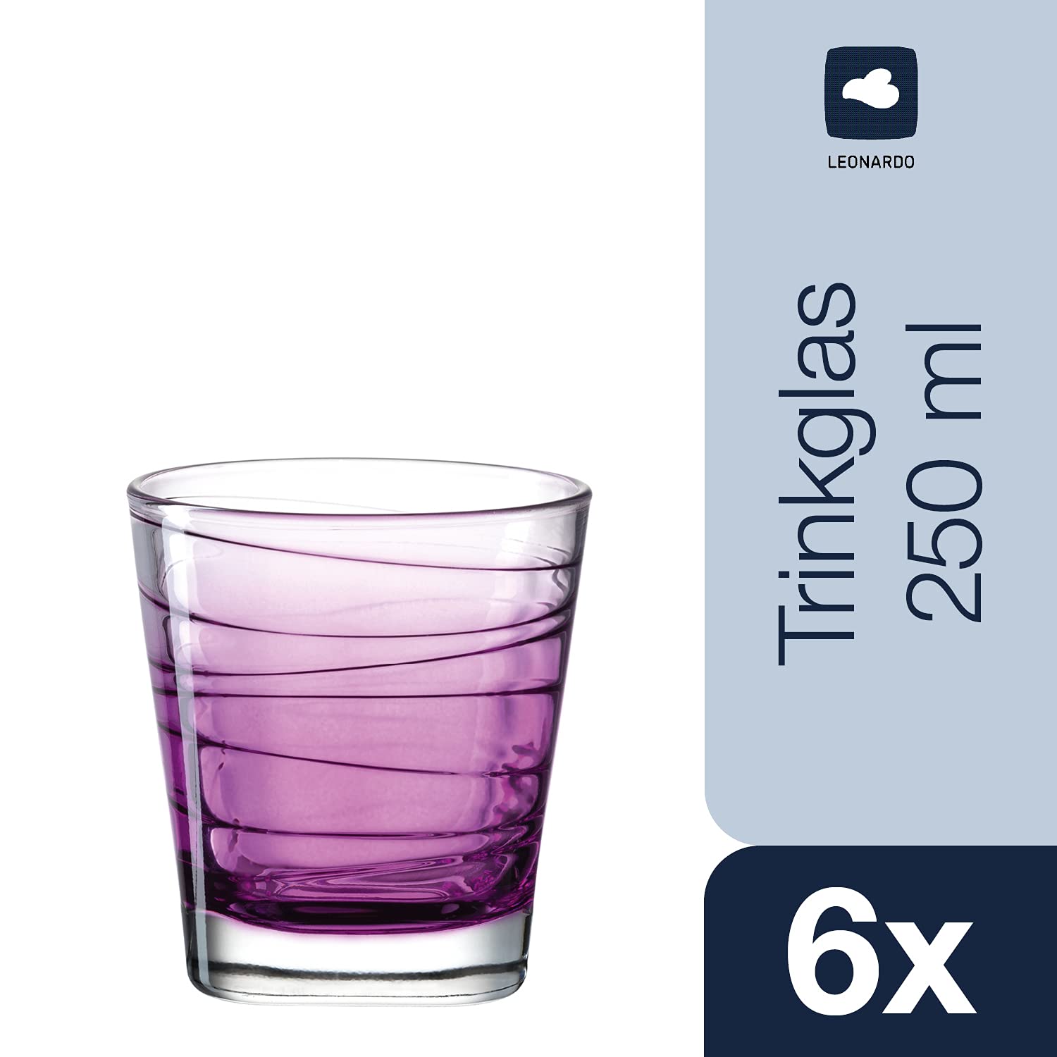 【があります】 LEONARDO タンブラー6P /250ml バイオレット Vario バイオレット [250] 026843 コジマPayPayモール店 - 通販 - PayPayモール エリアを