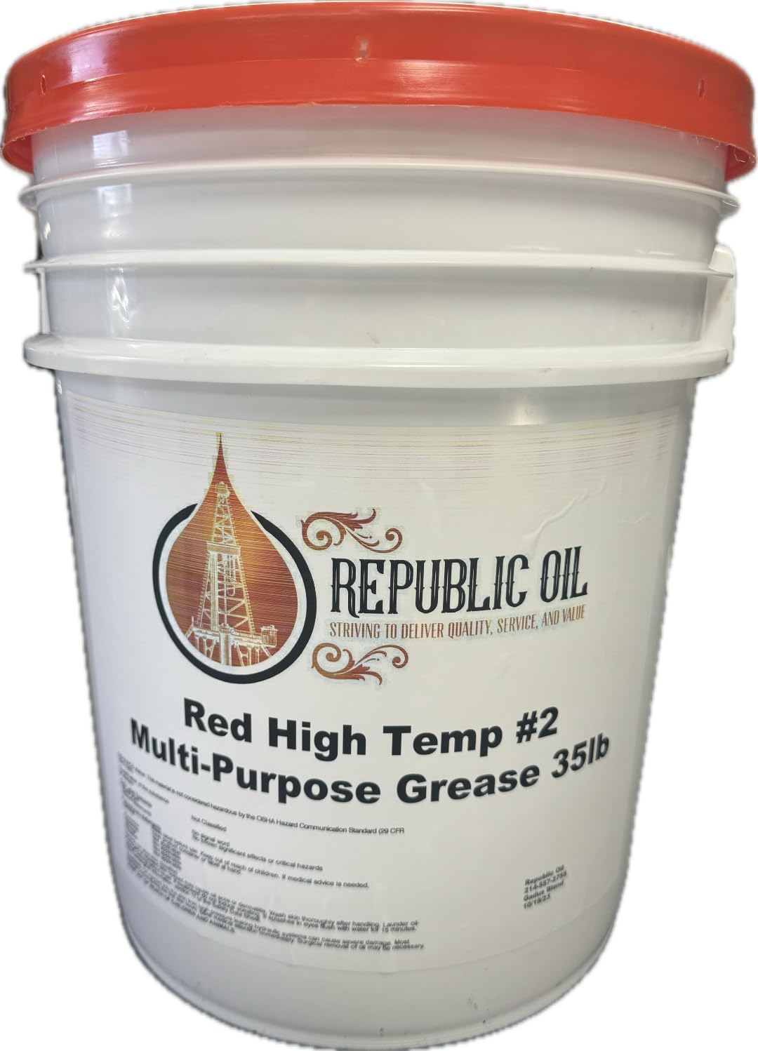 Amazon.com: STARFIRE Hi-Temp Red EP2 Grease- 5 Gallon Pail : Automotive