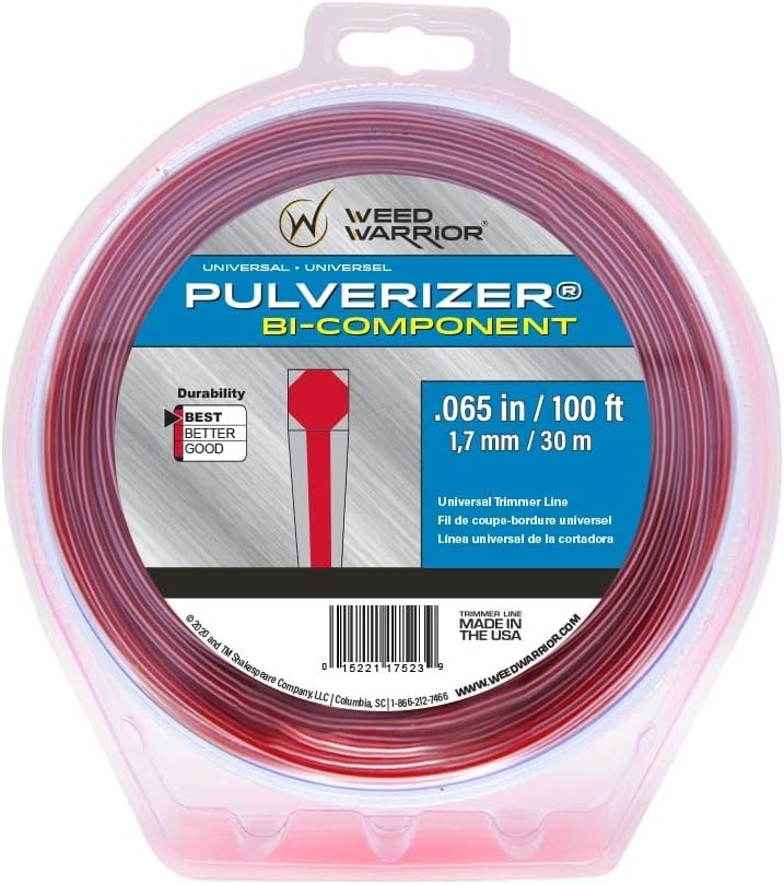 Amazon.com : WEED WARRIOR® .080 in. x 100 ft. Heavy Duty Trimmer Line ...