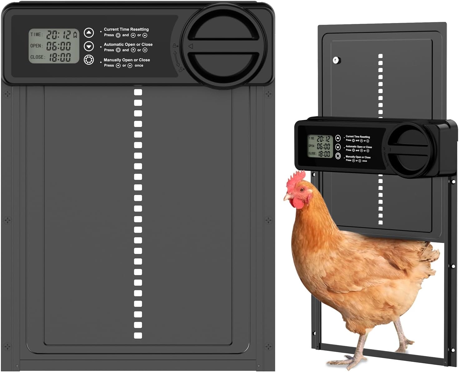 Amazon.com: Budsom Automatic Chicken Coop Door, Battery Powered ...