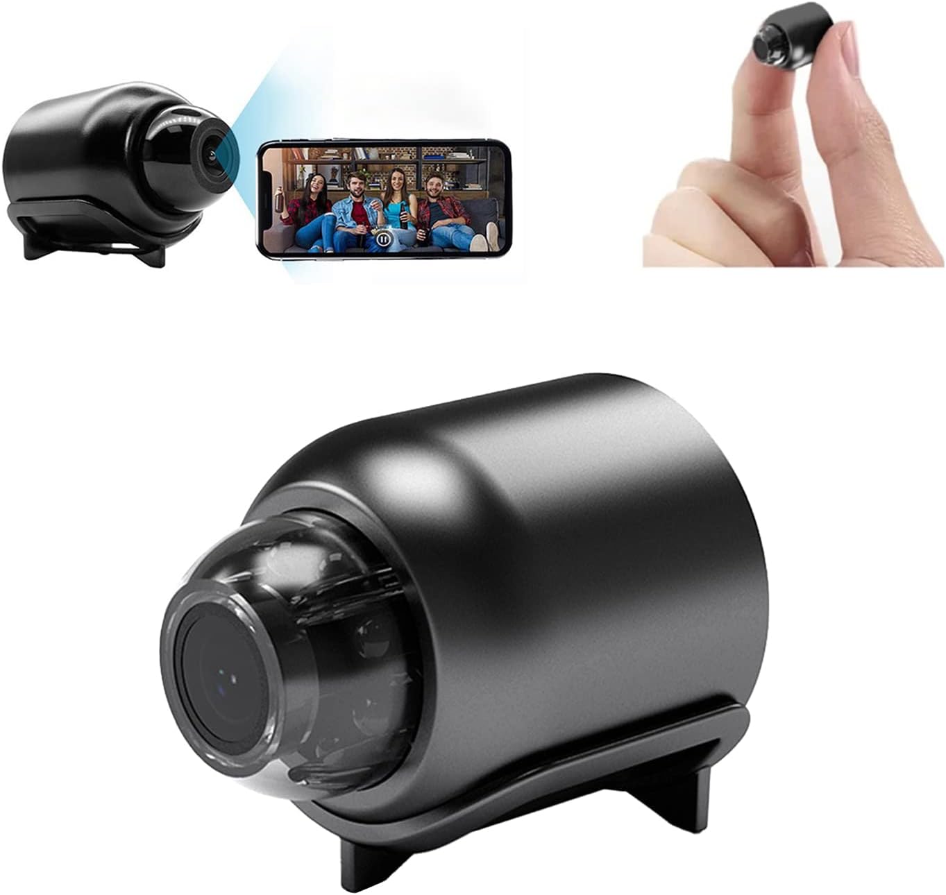 Flashstar Mini WiFi Camera 1080P HD Night Vision Included, Motion ...