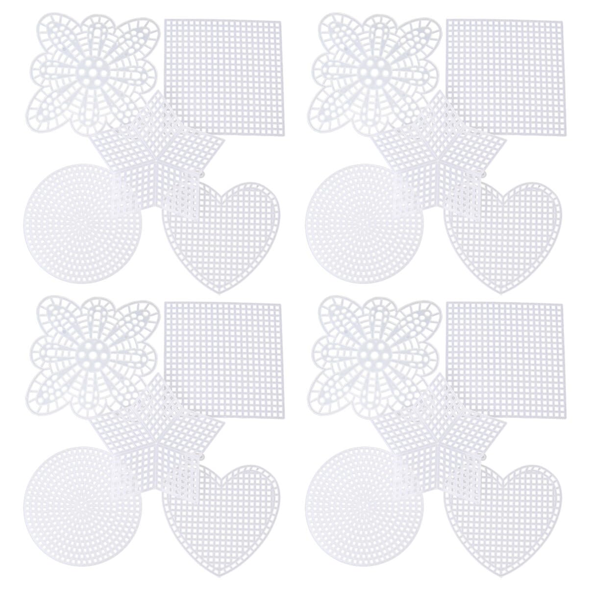 Amazon.com: 50 Pcs 7 Count Plastic Canvas Sheets, Mesh Plastic Canvas ...