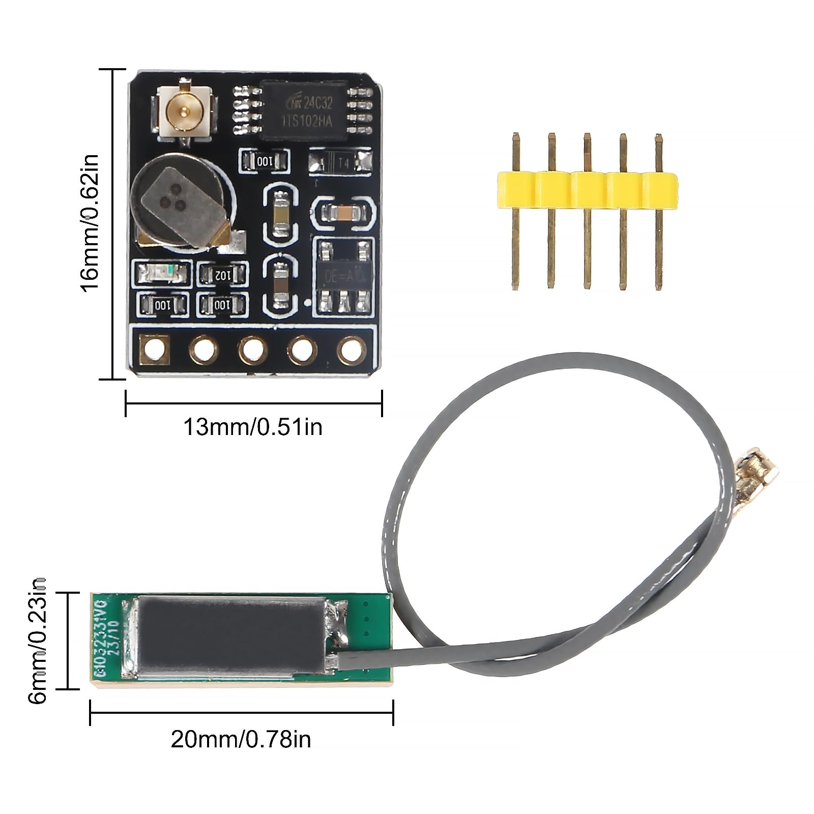 Arduino GPS Module 2-Pack ATGM336H GPS Modules - Dual Mode Satellite ...