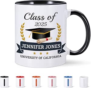 Personalized Graduation Gifts For Her Him,Custom Graduation Mug 2025 ...
