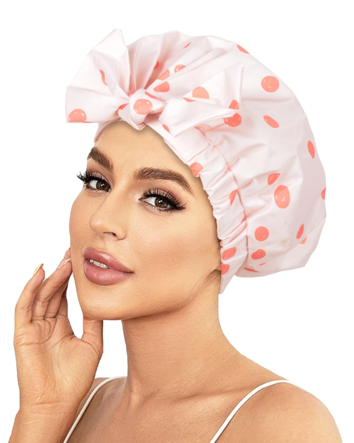 Amazon.com : Luvruitaky Shower Cap Luxury Shower Caps for Women ...
