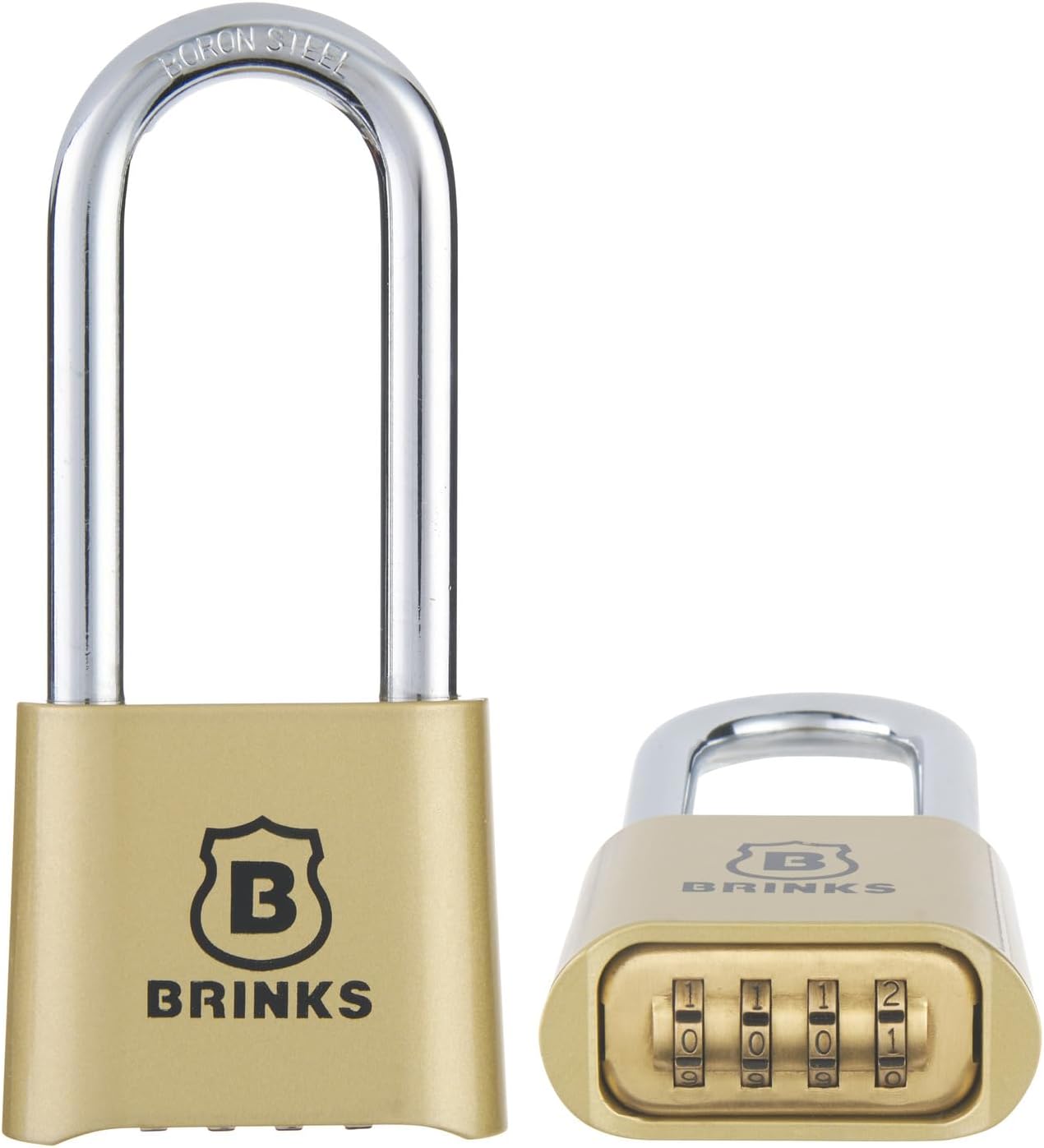 Brinks 671-49002 50mm 4-Dial Resettable Combination Lock with Chrome ...