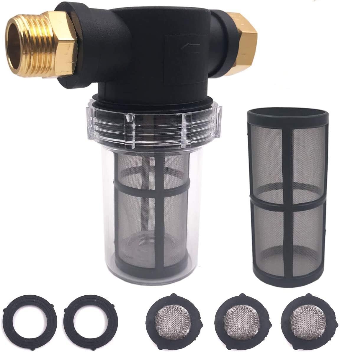 Amazon.com: HuaYao 2Pack Sediment Filter Attachment for Garden Hoses ...