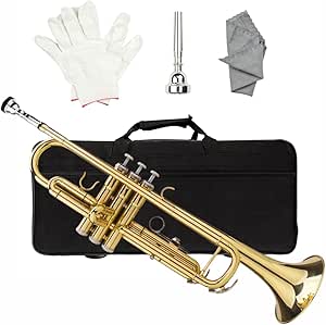 Amazon.com: MARCOLOR Bb Standard Trumpet Set for Beginner, Brass ...