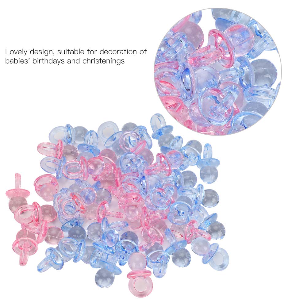 Snapklik.com : Acrylic Baby Pacifier, 100Pcs Transparent Color Fillable ...