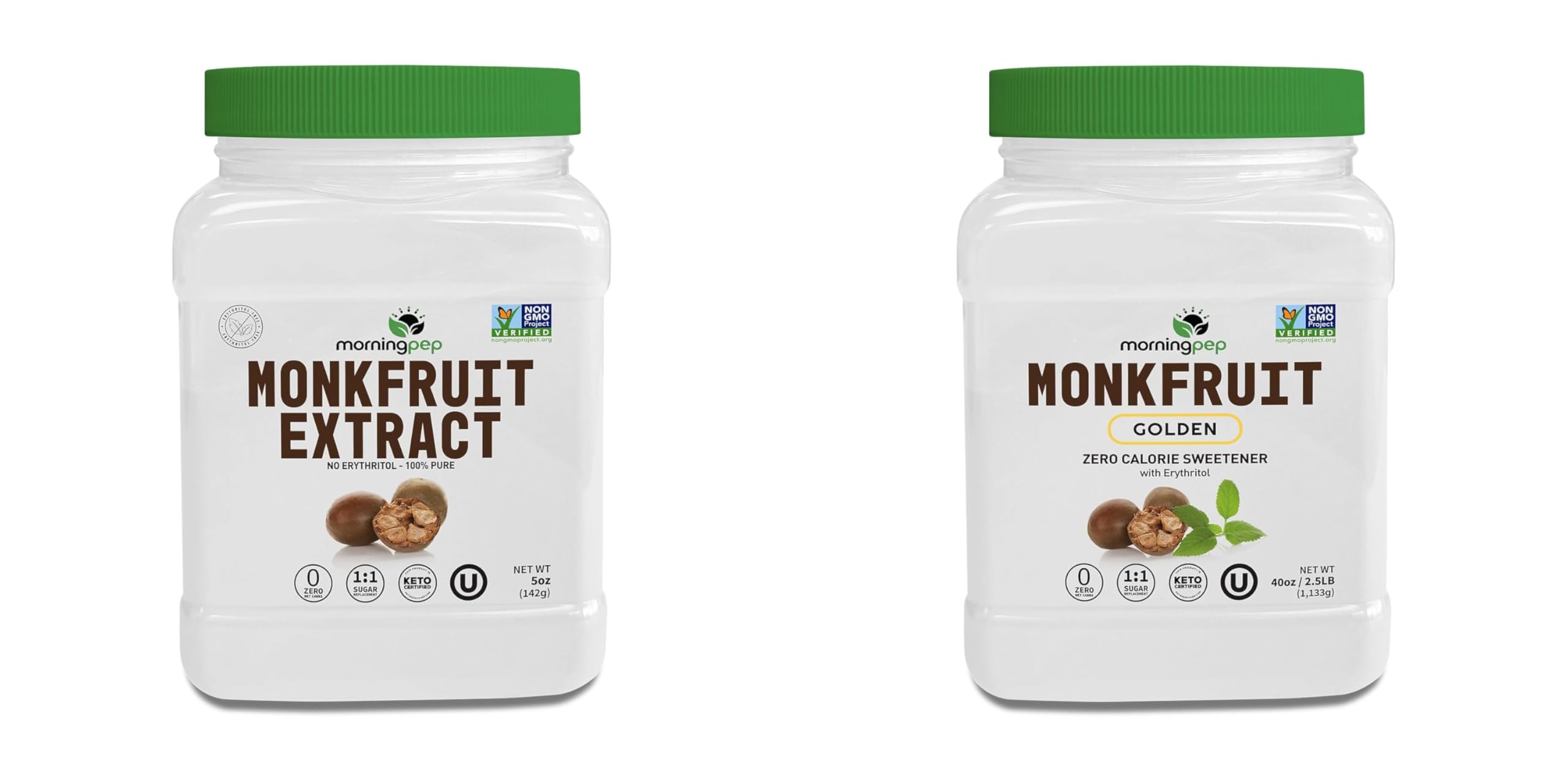 Amazon.com: Morning Pep 100% Pure Monk Fruit extract sweetener, No ...