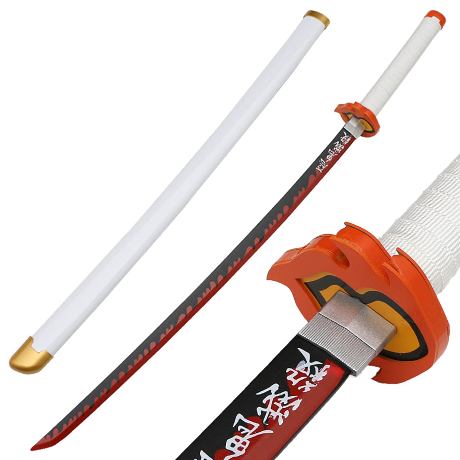 Fmbk666 Demon Slayer Sword Blade 75cm Rengoku Kyoujurou Fancy Dress ...