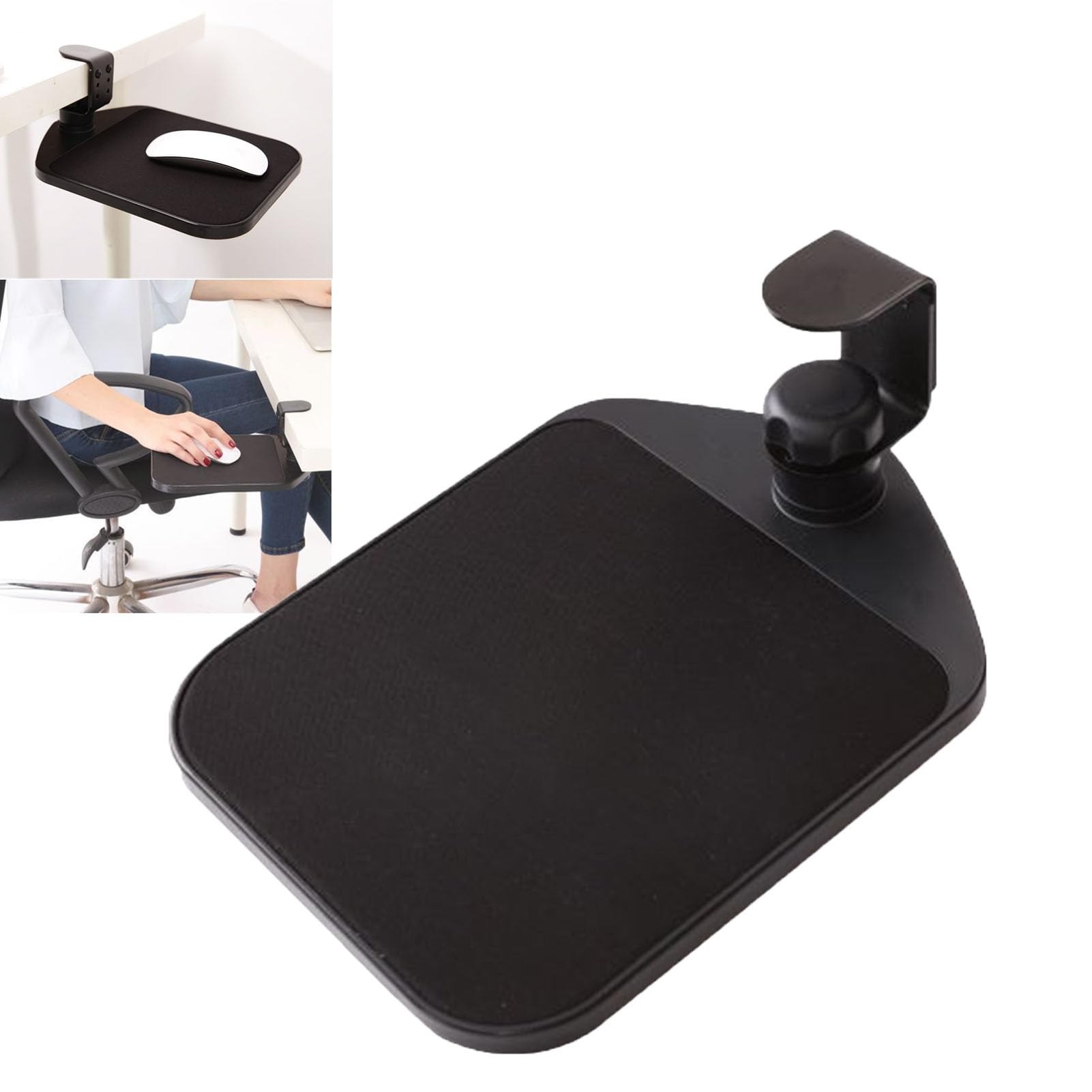 Mouse Tray Home Office Under Desk Clamp On Platform 360° Rotating ...