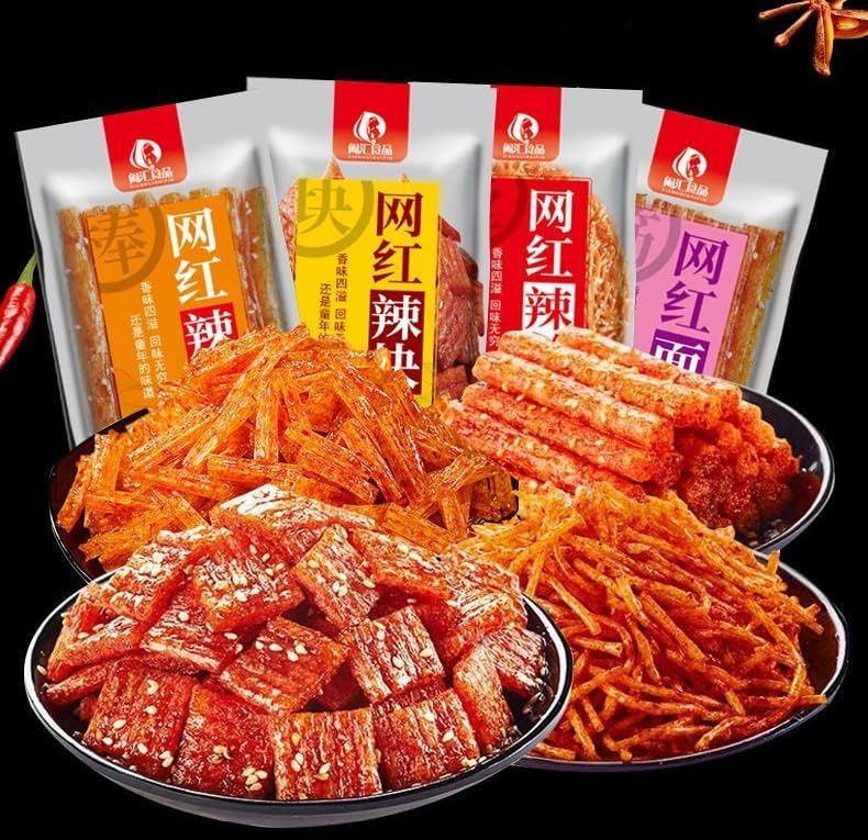 Amazon.com : Delicious spicy spicy strip,handmade spicy strip,Mala ...
