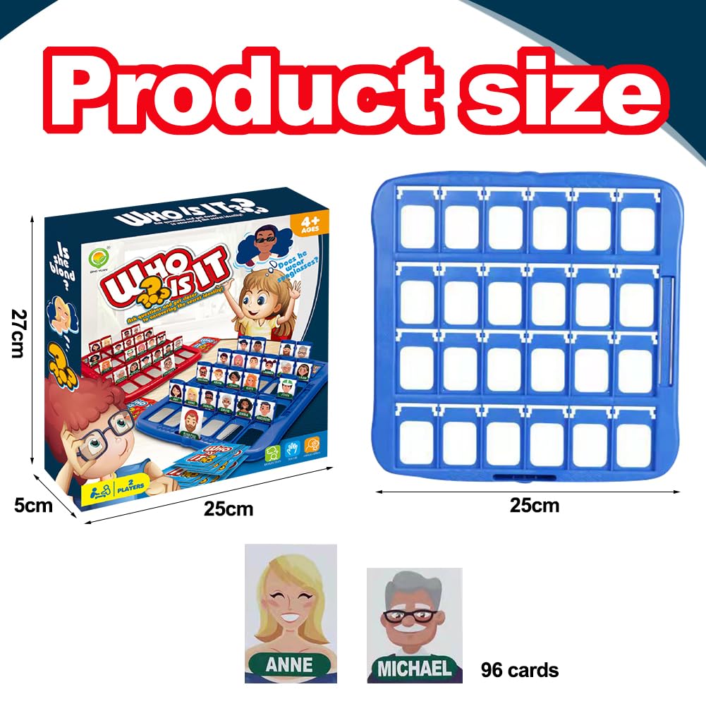 Guess Who I Am Game, Funny Family Guessing Game, Guess Who Board Game ...