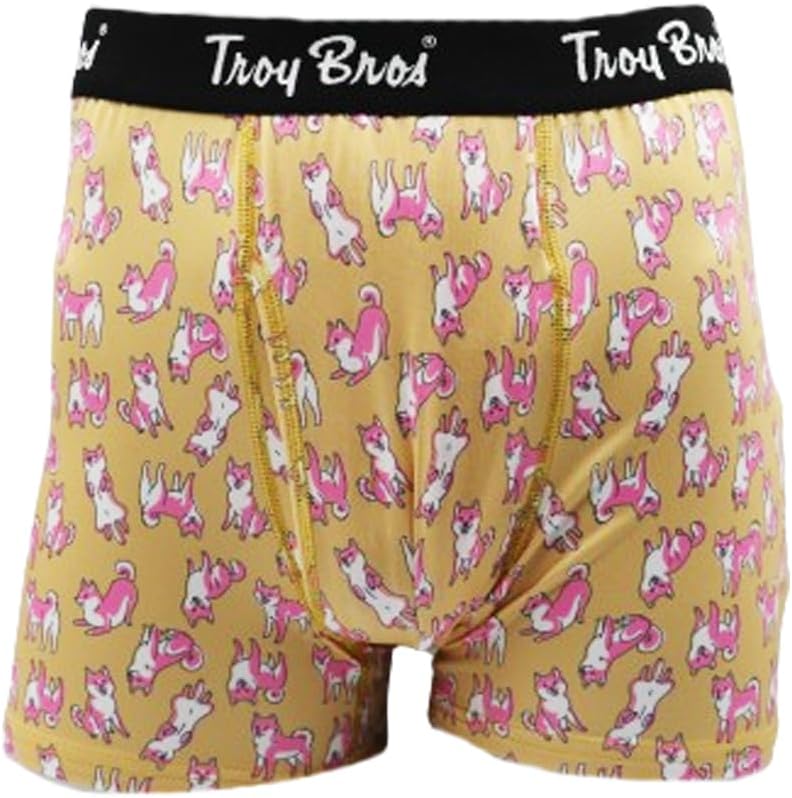 Amazon | 【LL】メンズ ボクサーパンツ いぬ 850オレンジ 下着 前開き Troy Bros トロイブロス | ボクサー 通販