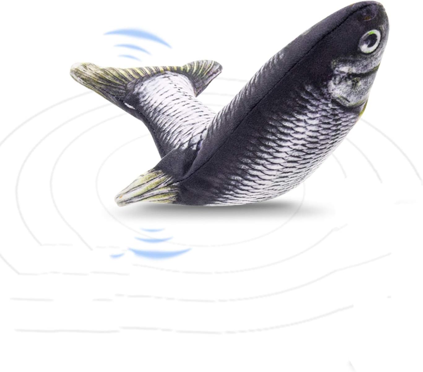 Amazon.com : RIGHT+LEFT 10 inch Funny Automatic Moving Fish Cat Toy ...