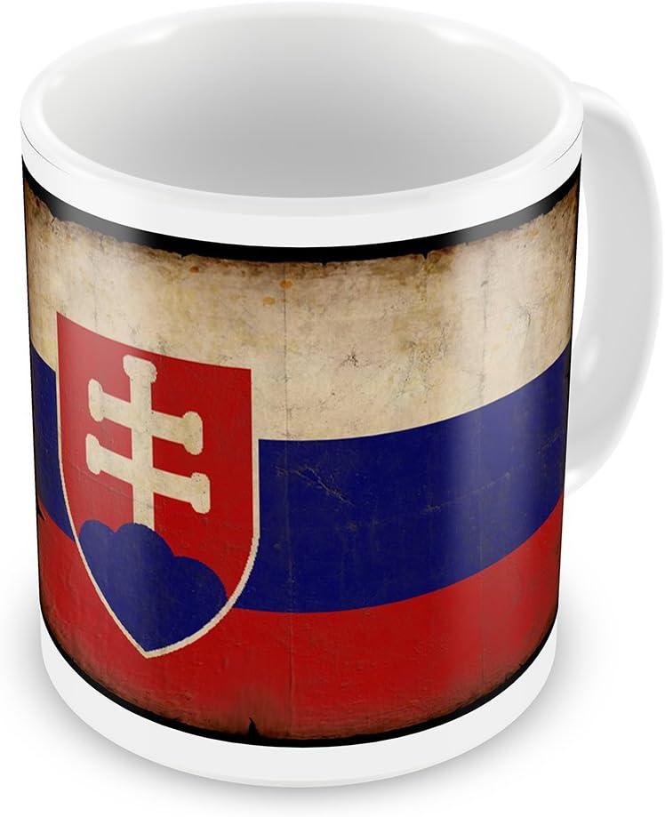 Amazon.com: Coffee Mug Slovakia Flag with a vintage look - Neonblond ...