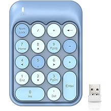Mac, Bn W N Pad 2.4GHz W Nc K R S R Ks N 18 Keys P N K USB Rr L, Se, Pad (Blue): C & A, N Best ...