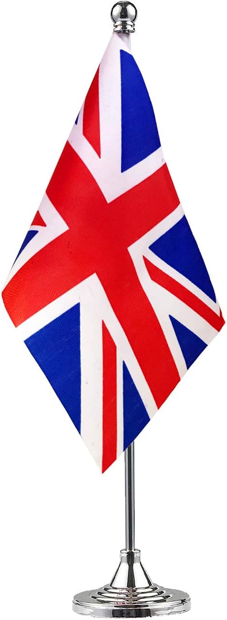 Amazon.com: United Kingdom UK British Flag Table Desk Flags,Office Flag ...