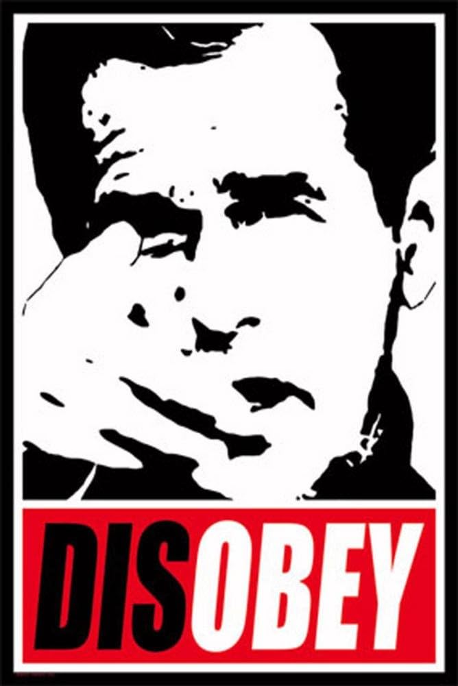 Amazon.com: (24x36) DisObey anti-Bush anti-war Poster: Prints: Home ...
