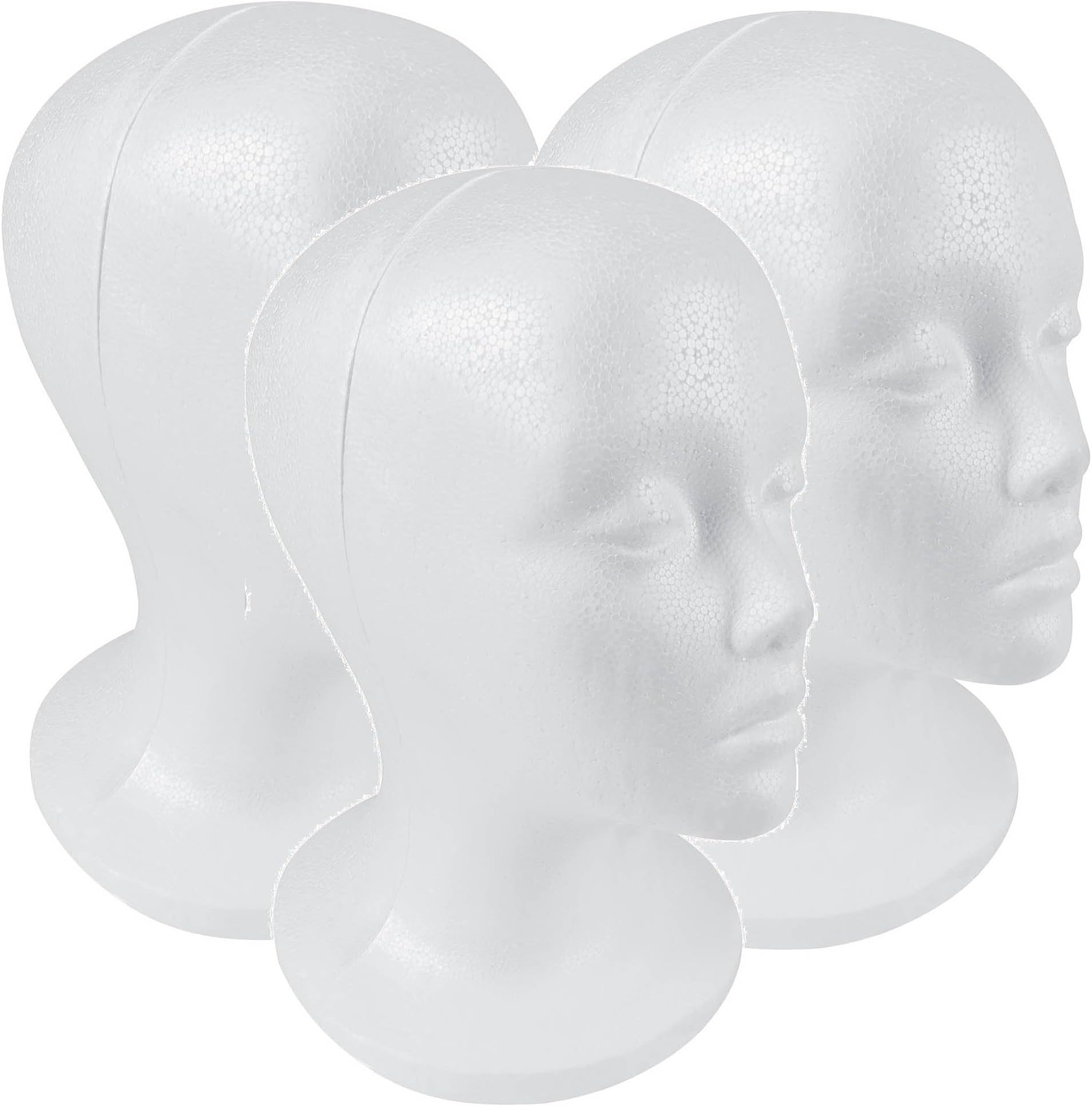 Amazon.com: SHANY Styrofoam Model Heads ,Hat Wig Foam Mannequin Female ...