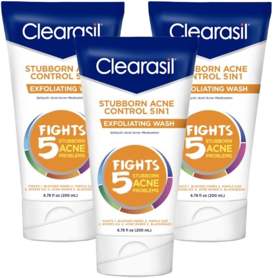 Amazon.com: Clearasil Rapid Rescue Deep Treatment Acne Face Wash ...