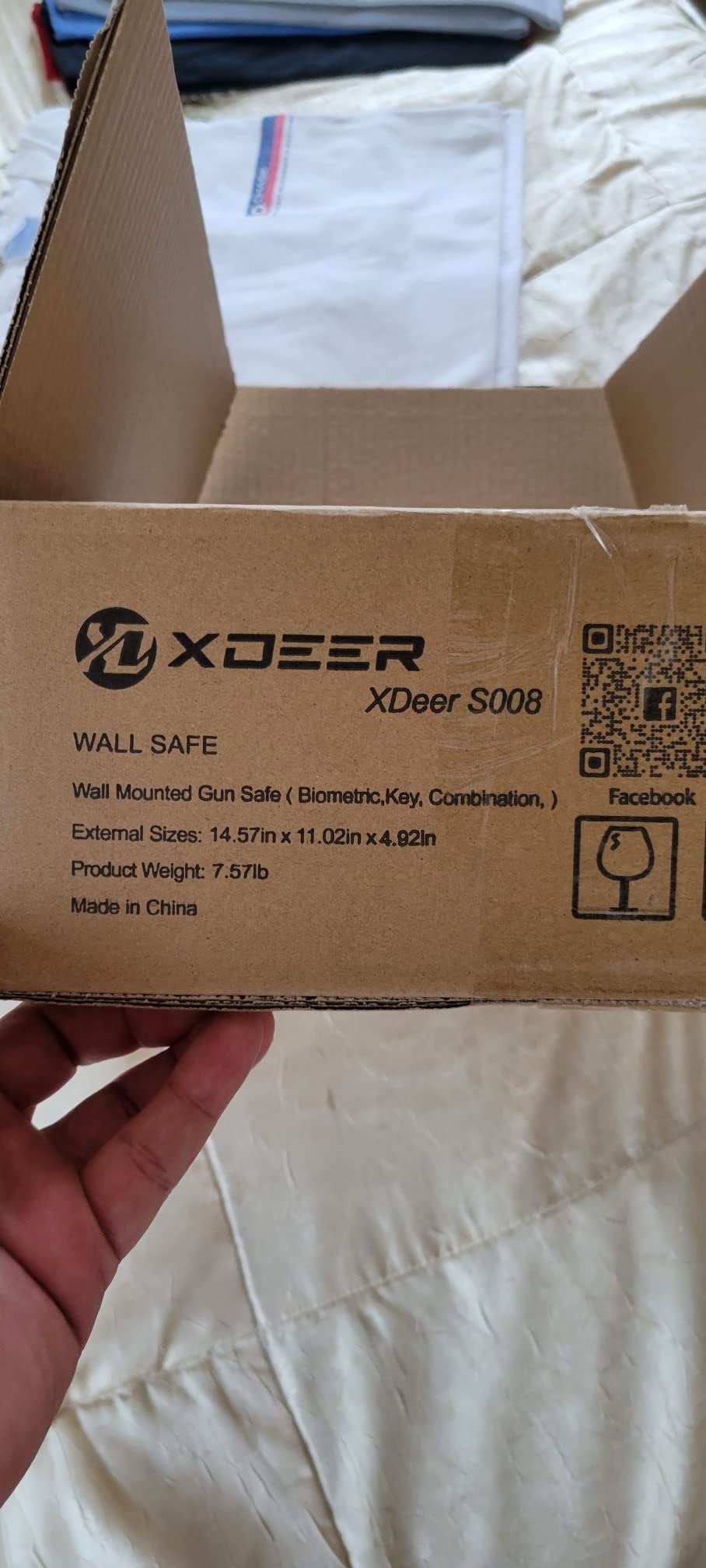 $23/mo - Finance XDeer Wall Gun Safe, Biometric Gun Safes for Pistols ...