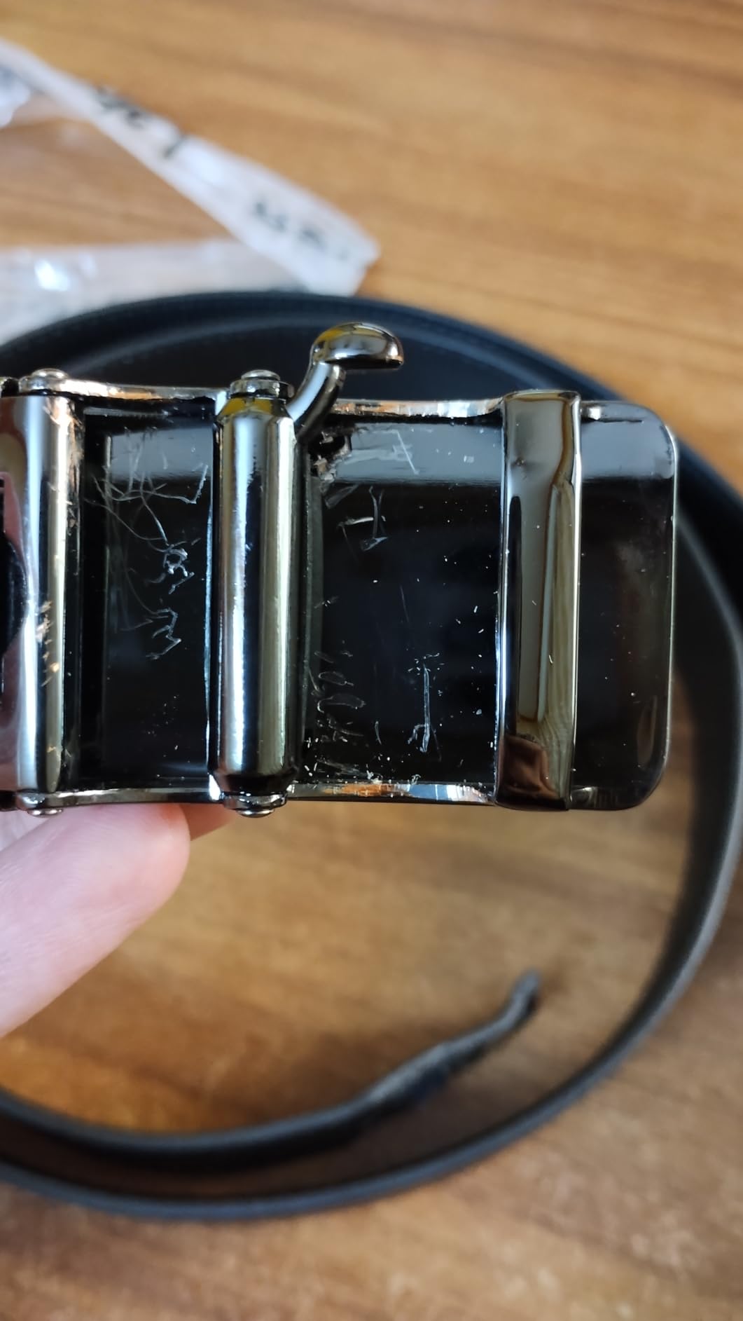 Labnoft Men's Auto Lock Pu Leather Belt (BELT-047-Black) : Amazon.in ...