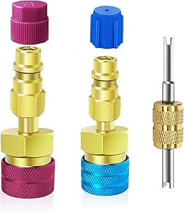 Amazon.com: R1234YF Quick Coupler, R1234yf to R134a Adapter, High/Low ...
