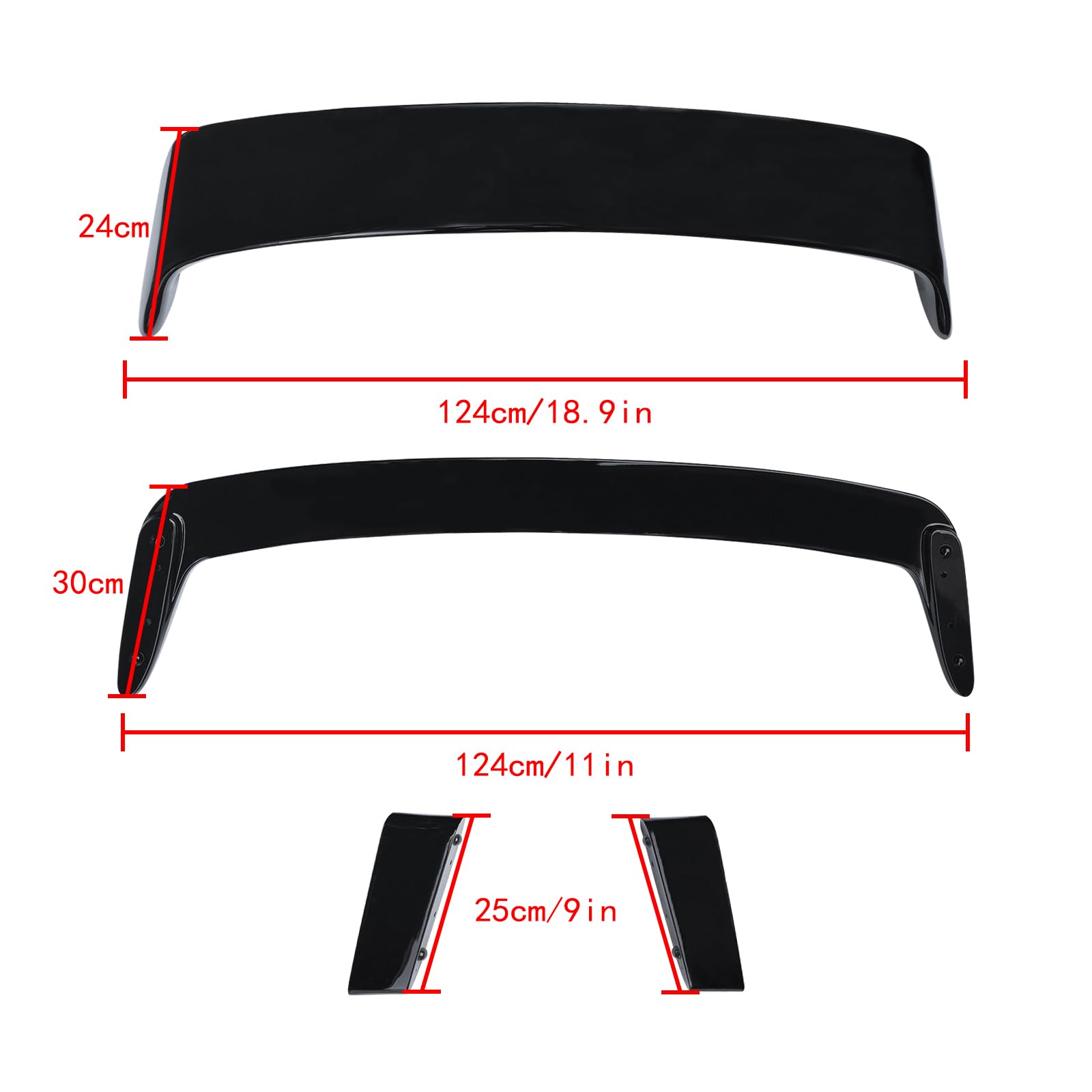 Gloss Black Trunk Spoiler For 3 Series Gloss Black LTW GT Style Rear ...