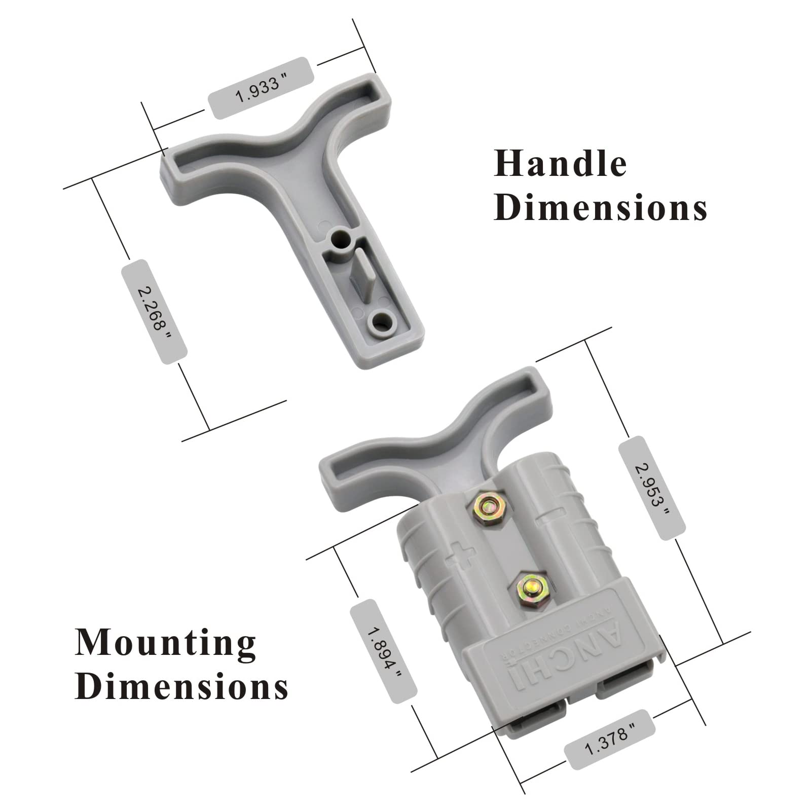 Snapklik.com : ANDCHIER 50 Amp 8 Gauge Battery Quick Connector 12-36V ...