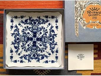 Amazon.co.jp: Richard Ginori Babel Blue Square Plate : Toys & Games