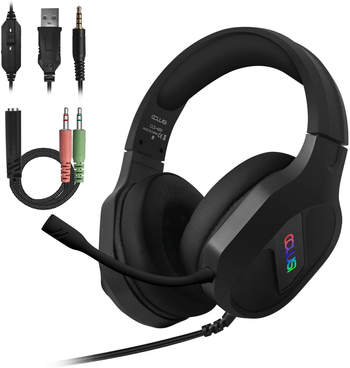Amazon.com: MSI H991 Wired Gaming Headset, Built-in Mic, Noise ...