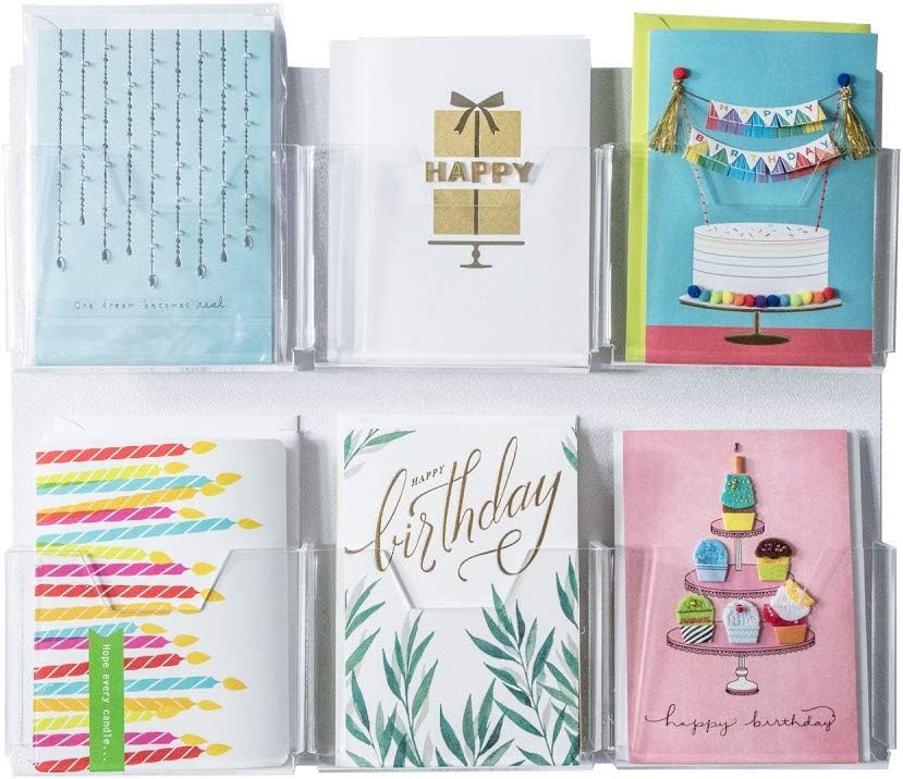 Amazon.com: SOURCEONE.ORG Multiple Pocket Deluxe Clear Postcard Holder ...