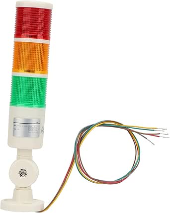 Amazon.com: Industrial Light Column, Led Alarm Round Tower Light Red ...