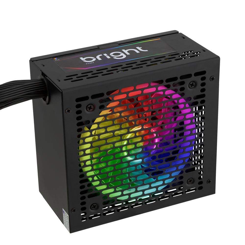 Bright Fonte ATX RGB, Gamer, Bivolt Automático, Fan 120mm, AC/DC ...
