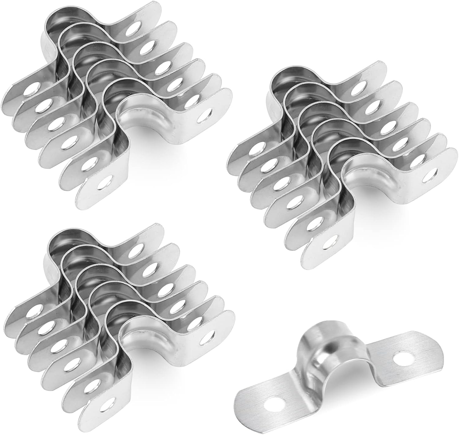 30Pcs M12 Pipe Clamps 1/2 inch Rigid Pipe Strap Pipe Clamp Tools ...