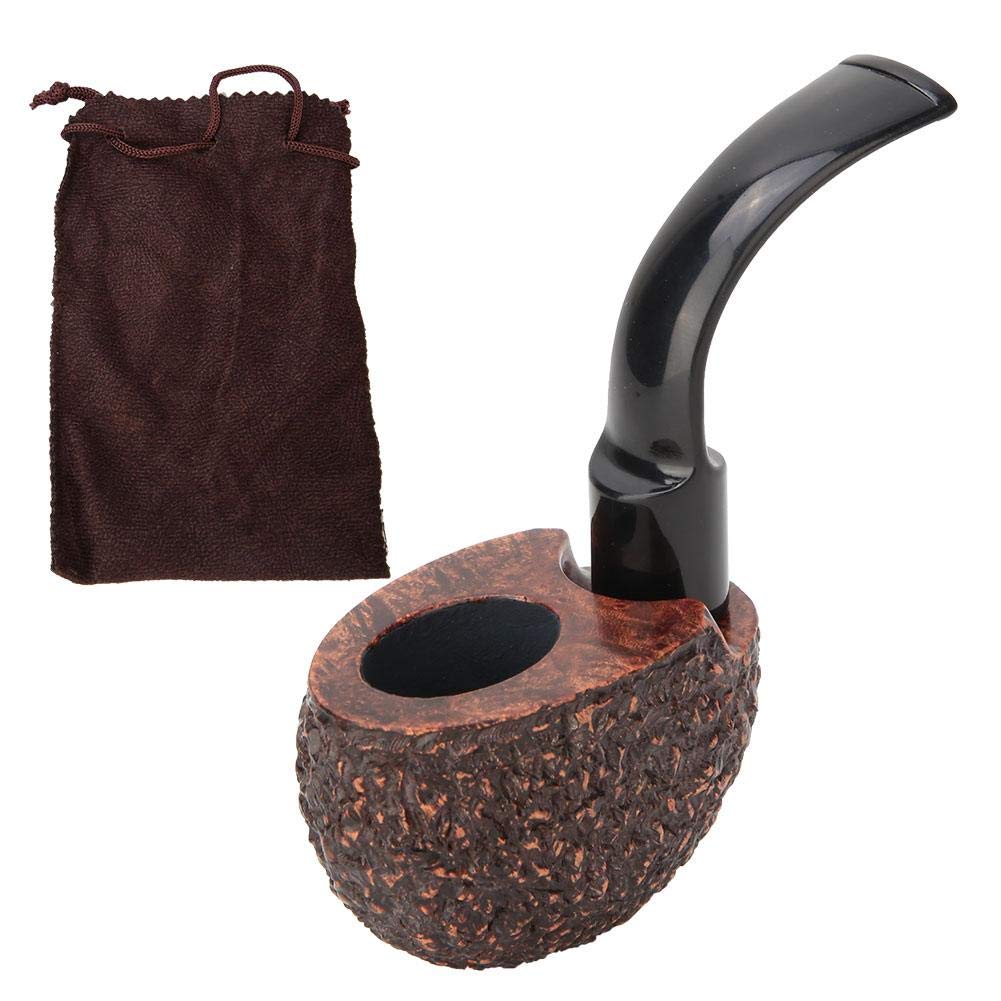 Buy Pipe, Portable Wooden Pipe Vintage Smoking Pipe with 9mm Carbon ...