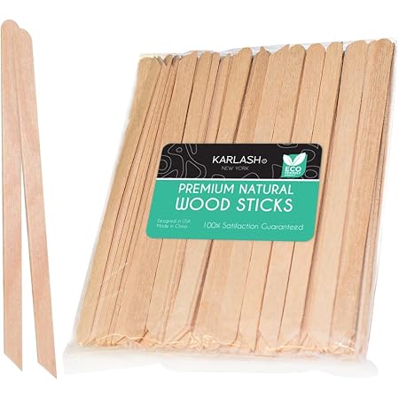 Amazon.com: Mibly 4 Style Assorted Wooden Wax Sticks - for Body Legs ...