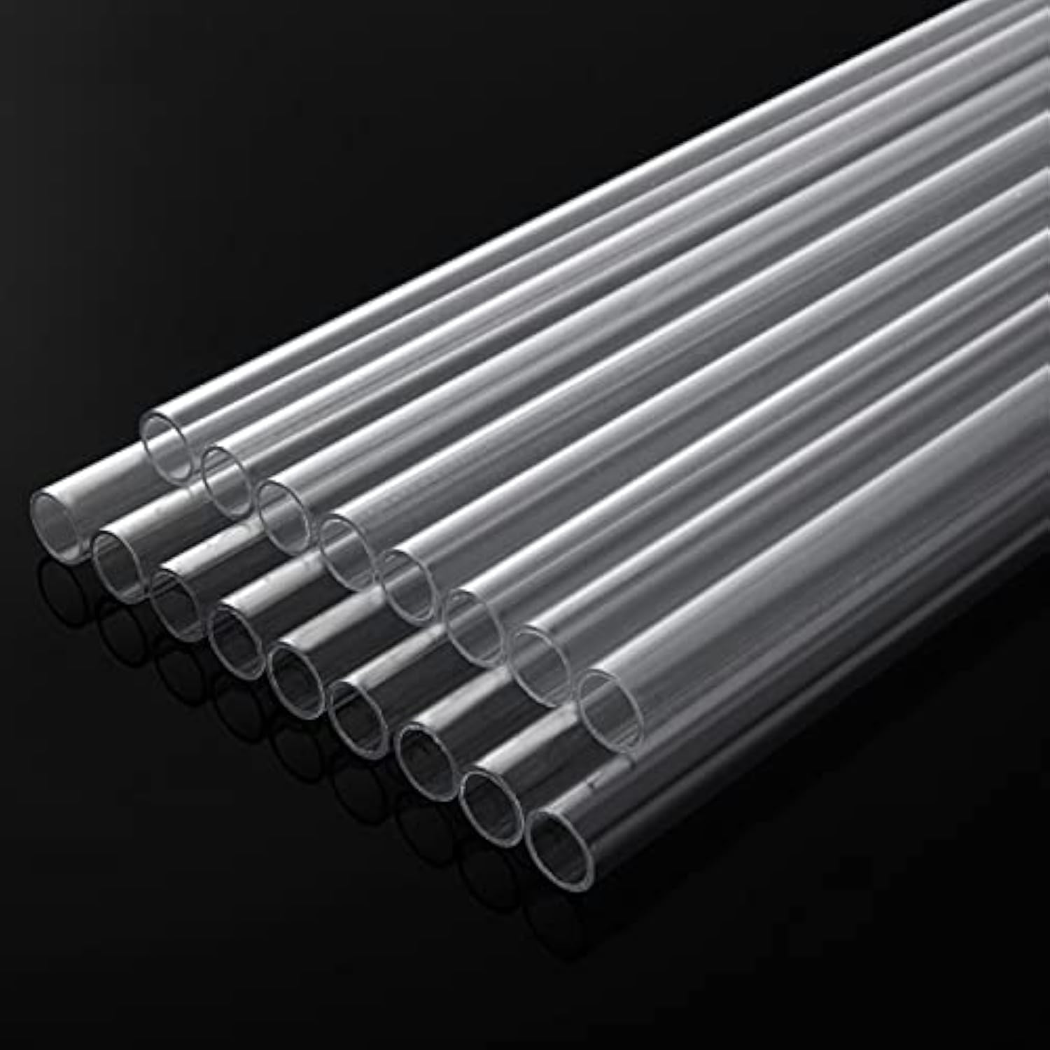 Ziqi - 16 tubos rígidos de policarbonato, 12 mm de diámetro exterior x ...