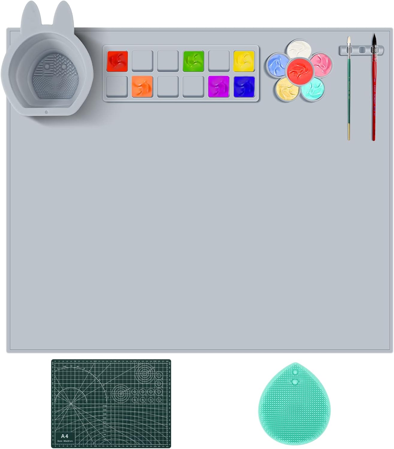 Amazon.com: Silicone Painting Mat, Silicone Art Mat for Kids - Silicone ...