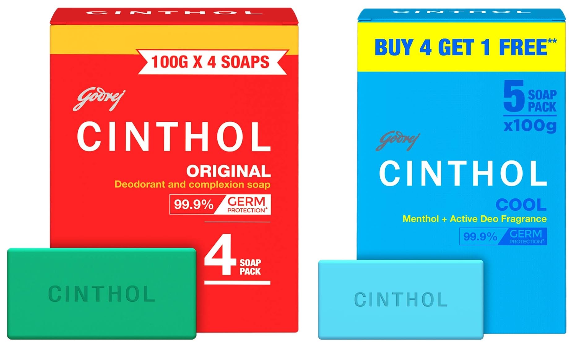 Buy Cinthol Cool Soap, 100g (Pack of 5) | with Icy-cool Menthol | Soaps ...