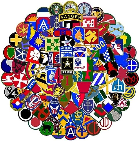 Amazon.com: Aurange 100Pcs Military Stickers,US Army Stickers,USA ...