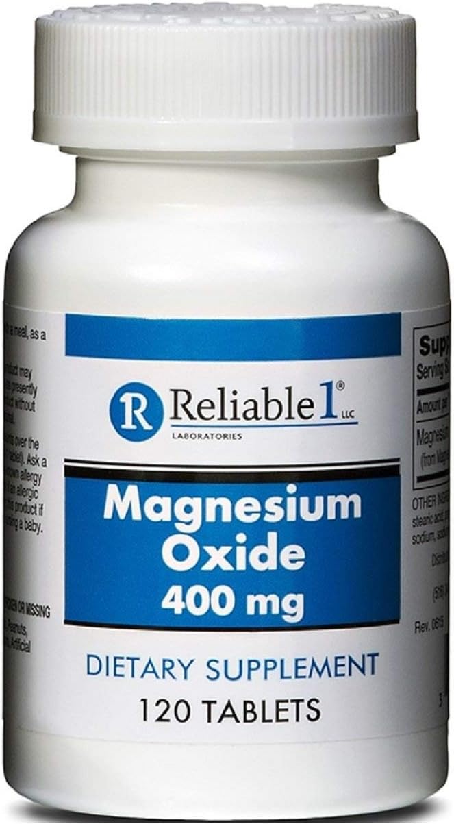 Amazon.com: Óxido de magnesio 400 mg Tabletas de suplemento dietético ...
